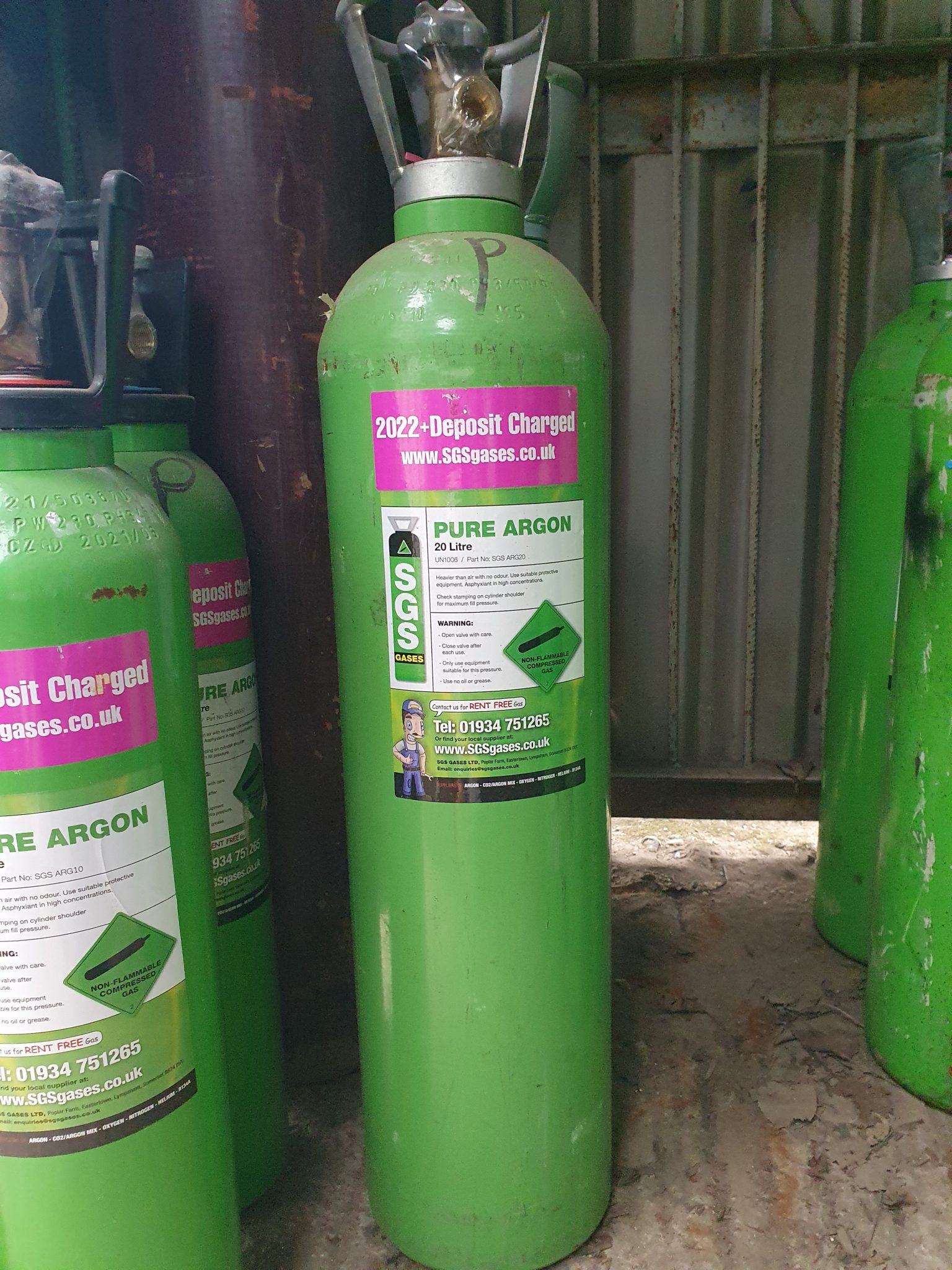 SGS Pure Argon Rent Free Welding Gas 20L | Buy SGS Gas at Sparks