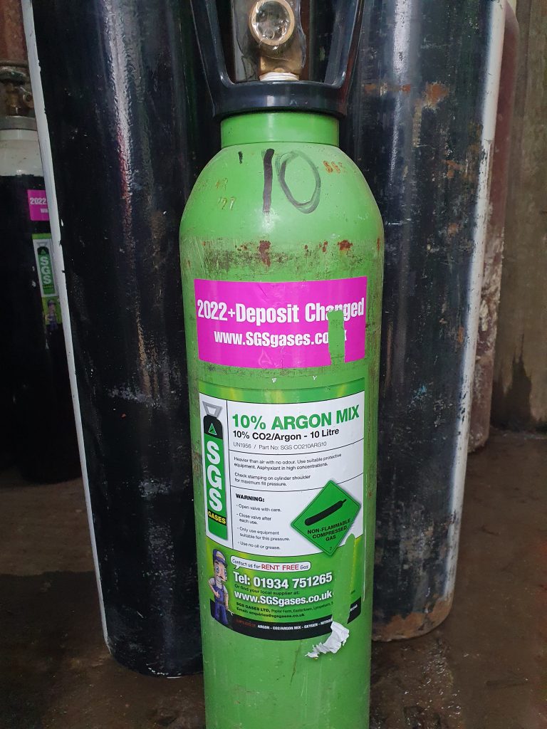SGS Gas 10% Argon Mix 10Ltr - Sparks Welding Services