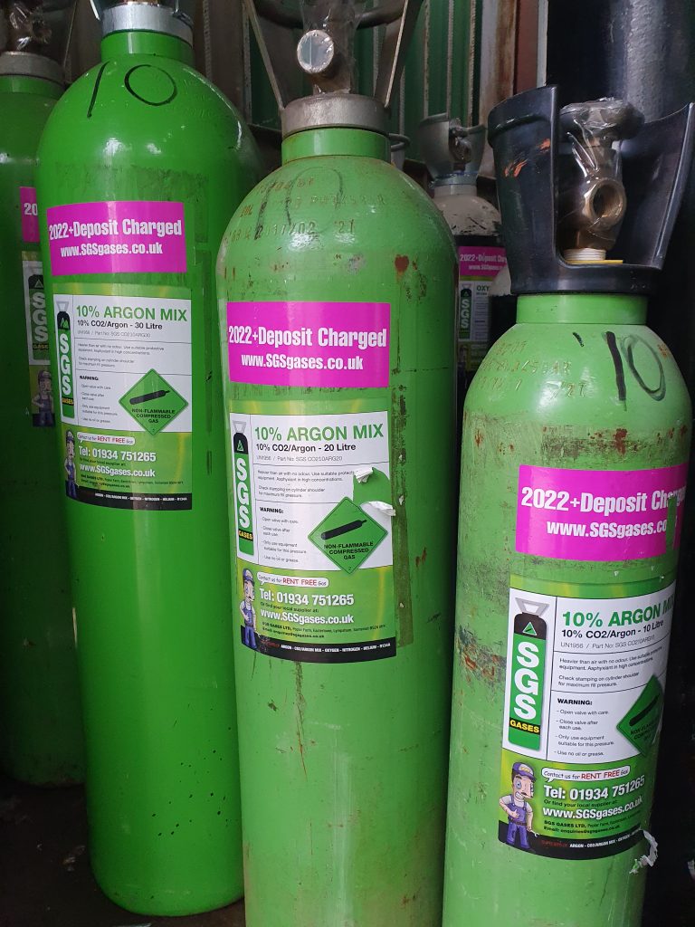 SGS Gas 10% Argon Mix 20Ltr - Sparks Welding Services