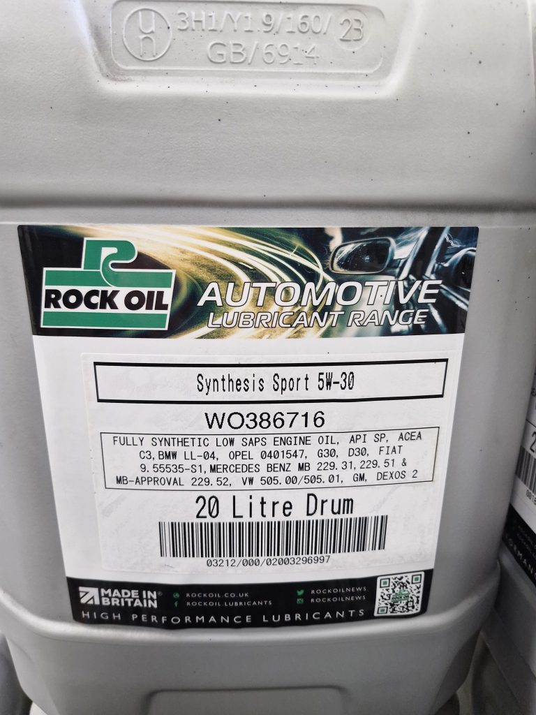 Rock Oil Synthesis Sport 5W-30 20L – High-Performance Fully Synthetic ...